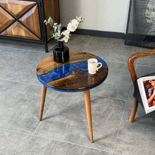 Epoxy Resin Round and Square Coffee Table (Win $50)